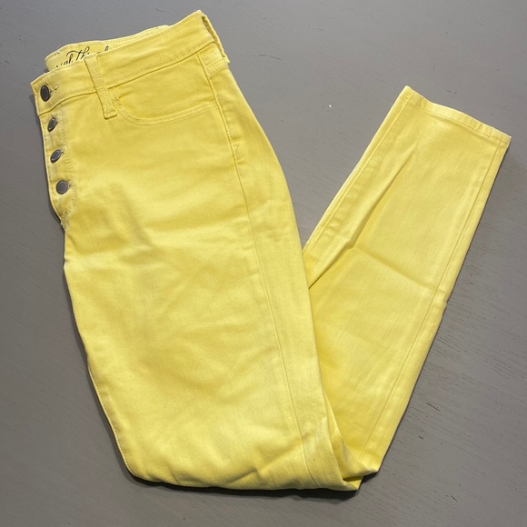 Universal Thread | Jeans | Universal Thread Yellow Highrise Skinny ...